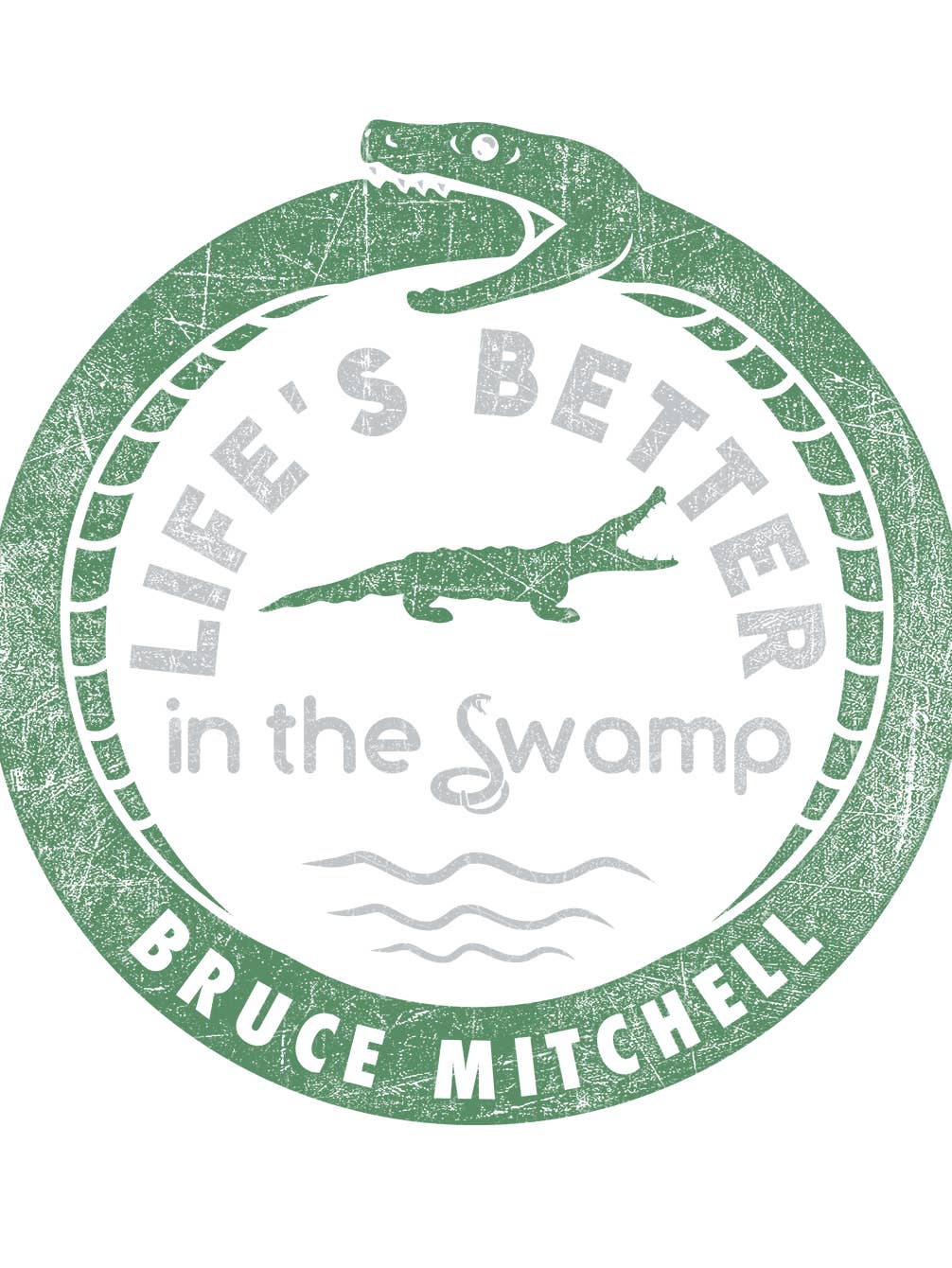 Bruce Mitchell - SWAMP LOGO - Licensed Graphic Tee – Club Red Outdoors